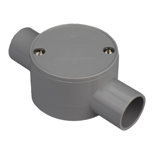 25mm 2 Way Shallow Junction Box – 10 pieces - TechBasha